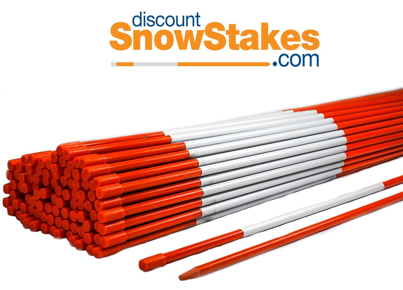 Discount Snow Stakes 4 Ft Snow Stakes | Driveway Markers